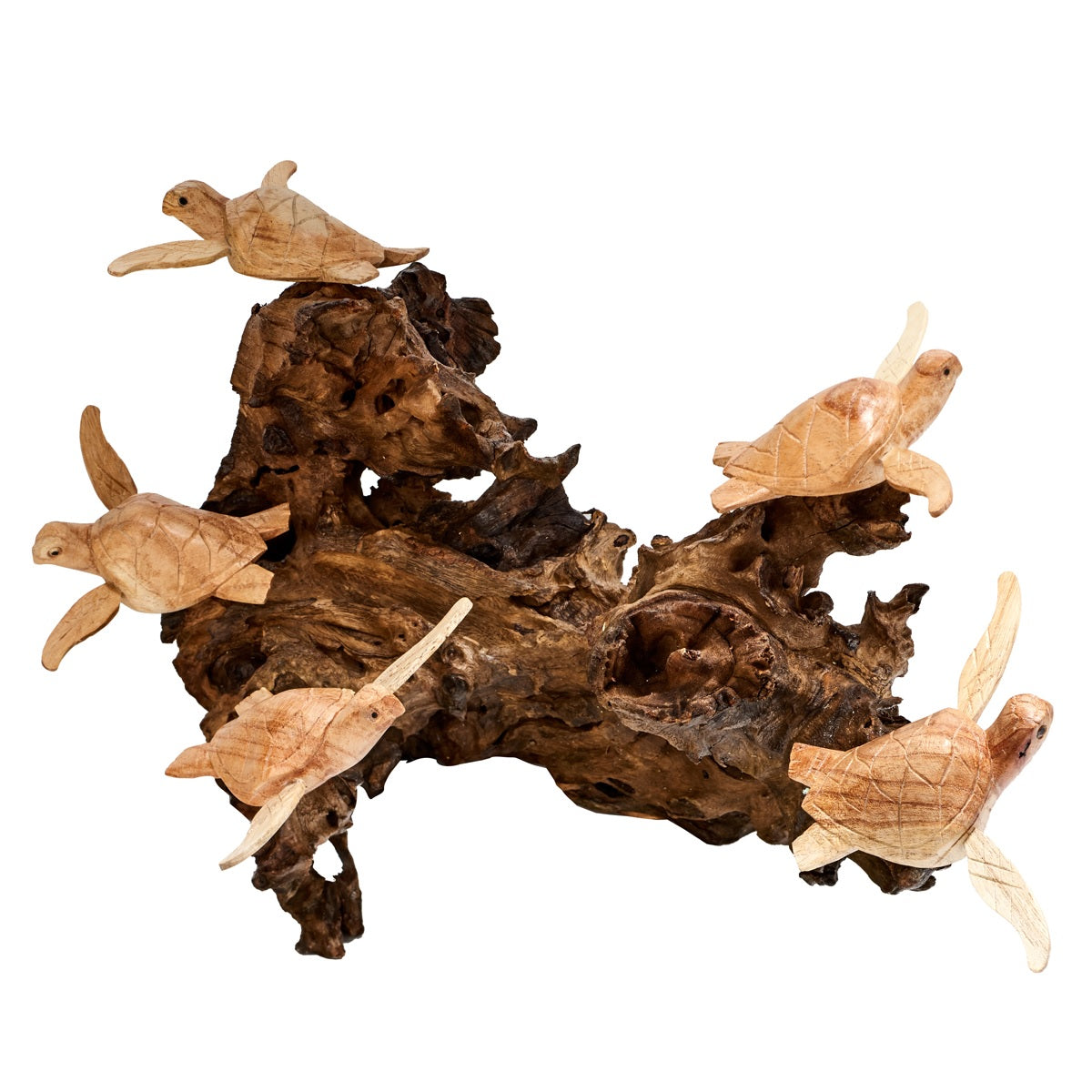 5 Sea Turtles on Root | Animal Models | Voyage Fair Trade