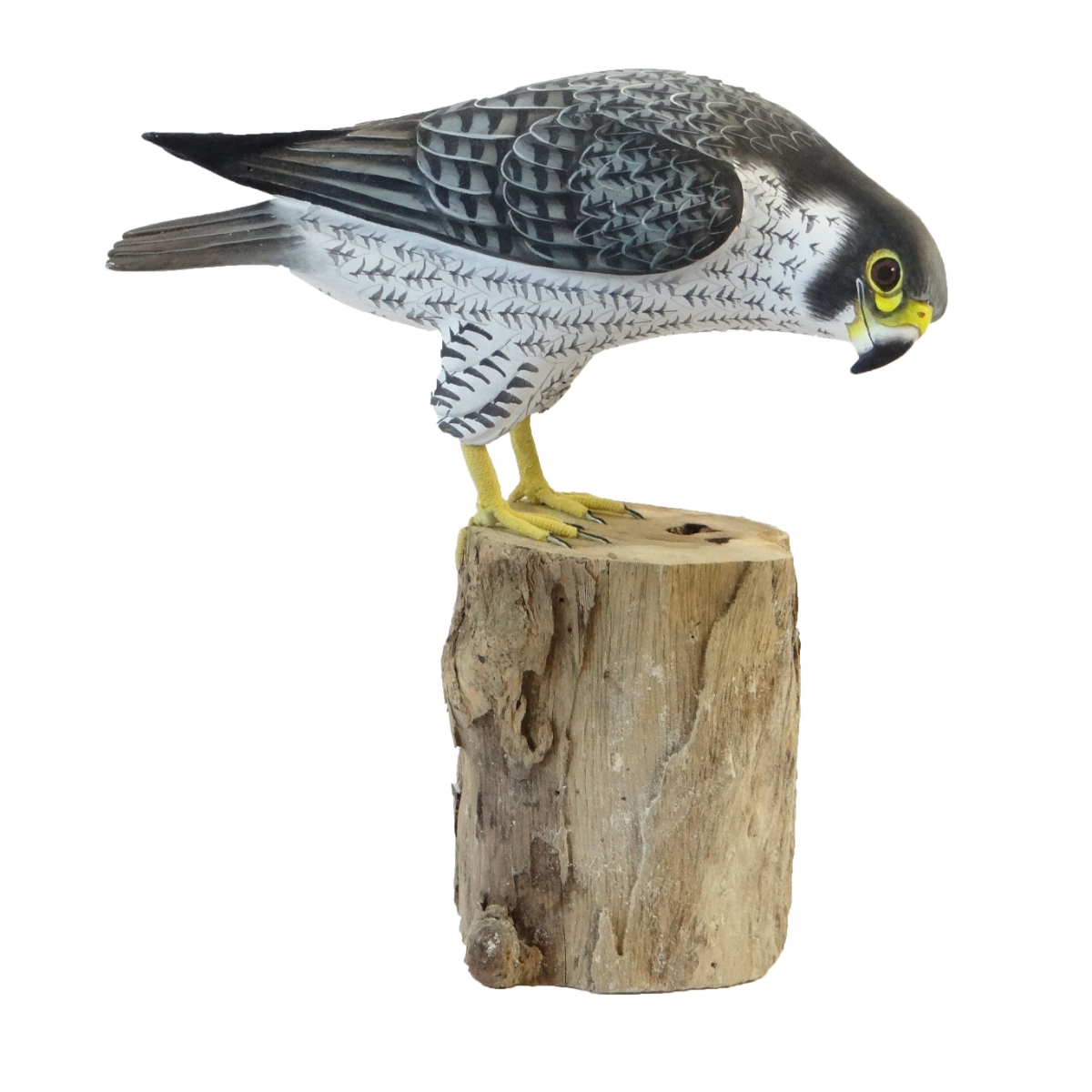 Peregrine Falcon Model | Wooden Bird Ornament | Voyage Fair Trade