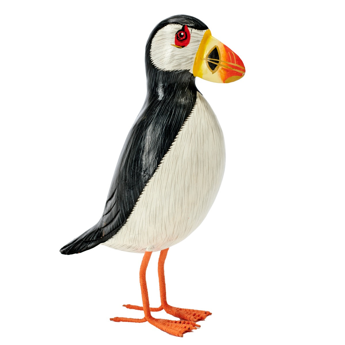 Wooden Puffin Models | Bird Ornaments | Voyage Fair Trade